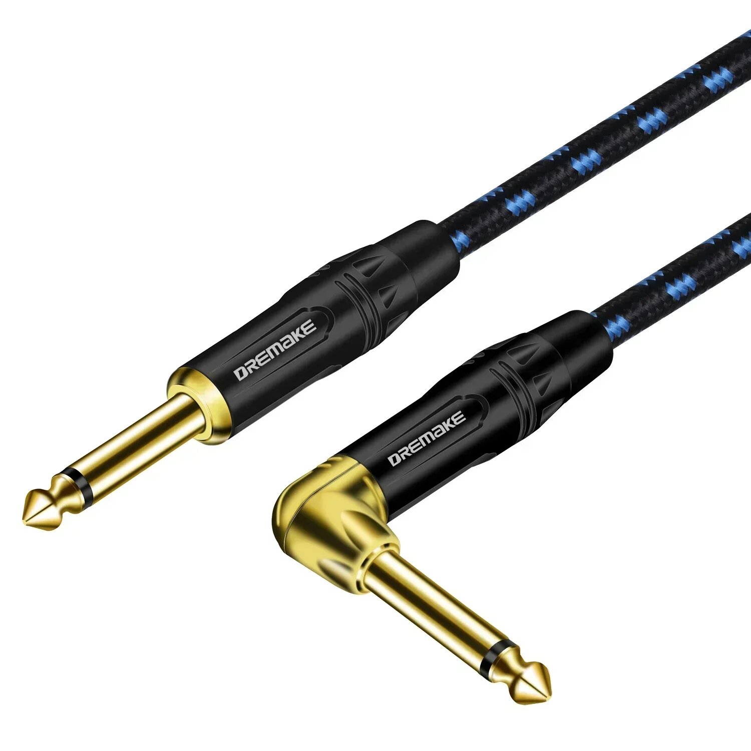 DREMAKE Инструментальный кабель MK Black-Blue, 2 м