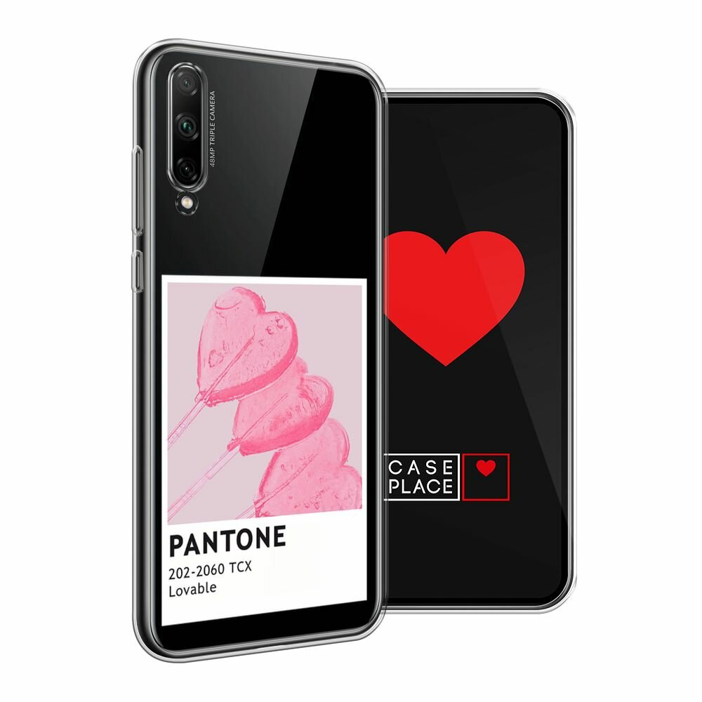 Чехол на Honor 30i / Хонор 30i с принтом "Pantone Lovable 2 - 14 февраля", прозрачный — фото 1