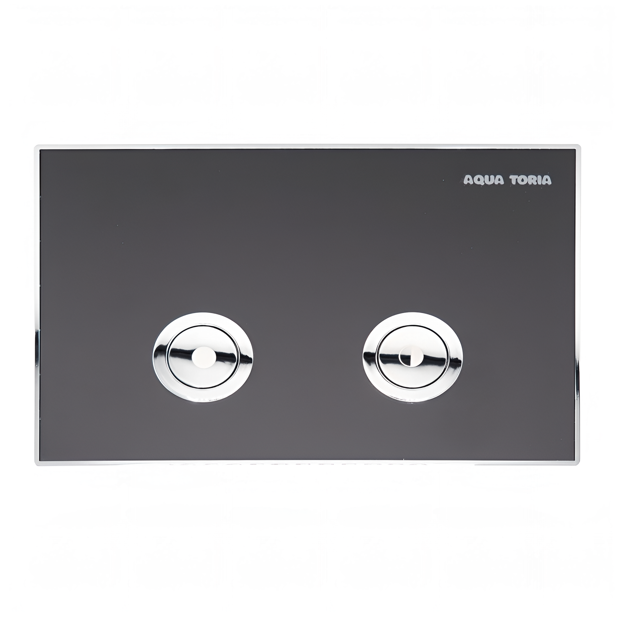 Кнопка (панель) смыва для инсталляции Aqua Toria, черная, пластик, пневматическая