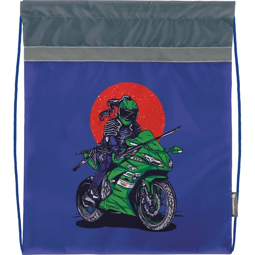 Schoolformat Мешок д/обуви скелетоны 42x34x0,5 1 отд. серый д/мальчиков МОМ-СК