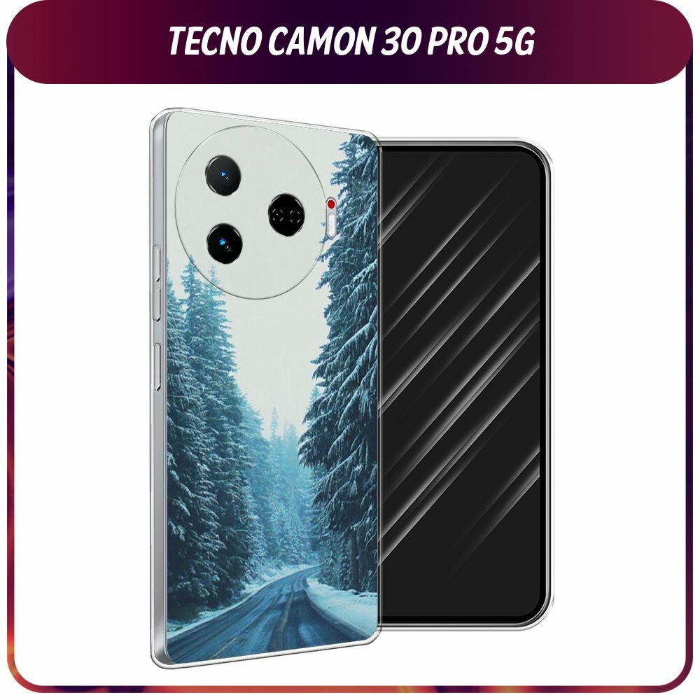 Чехол на Tecno Camon 30 Pro 5G / Текно Камон 30 Про 5G с принтом Зима 9