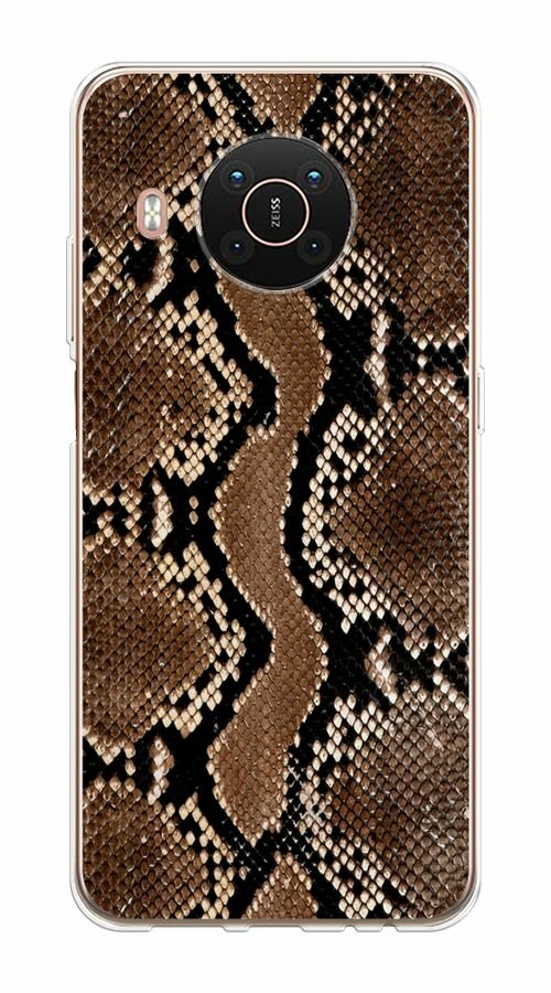 Чехол на Nokia X20/X10 / Нокиа Х20/Х10 с принтом Кожа питона