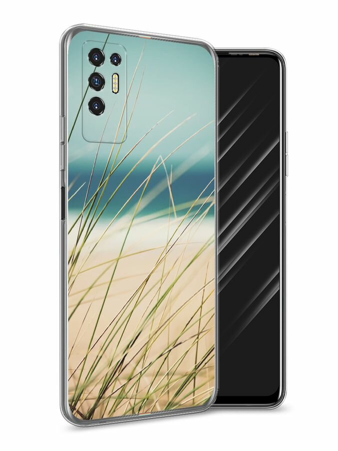 Чехол на Tecno Pova 2 / Текно Пова 2 с принтом "Морской пляж"