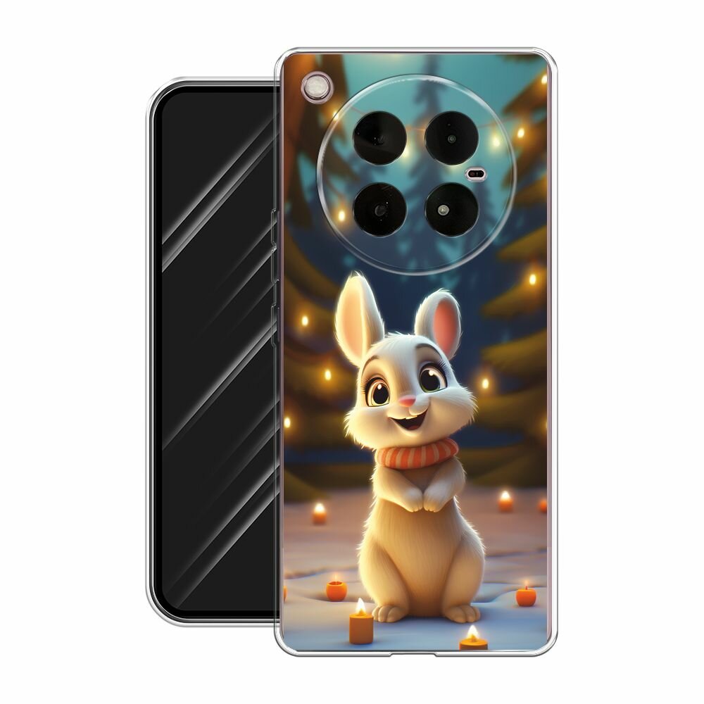 Чехол на Infinix Zero 40 4G / Инфиникс Зеро 40 4G с принтом "Кролик среди свечей" — фото 1