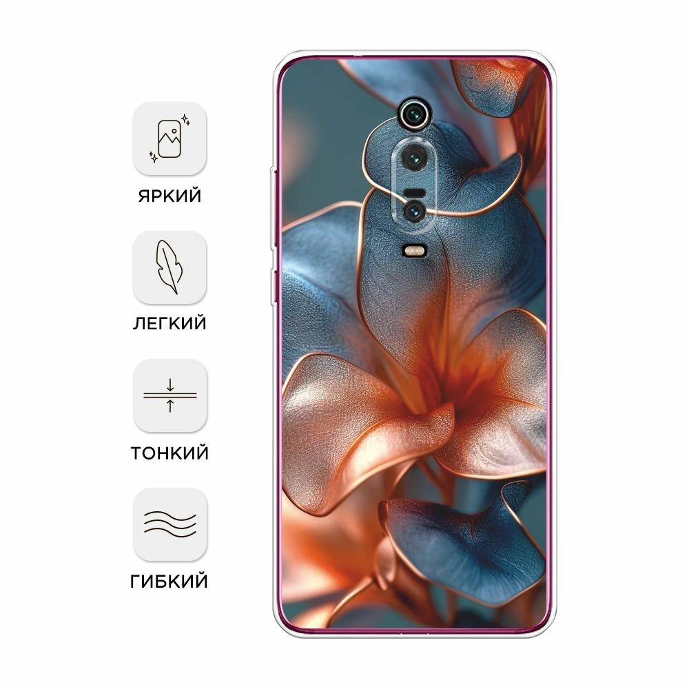 Чехол на Xiaomi Redmi K20/K20 Pro/Mi 9T/9T Pro / Сяоми Редми К20/K20 Pro/Mi 9T/9T Pro с принтом "Жемчужные цветы" — фото 1