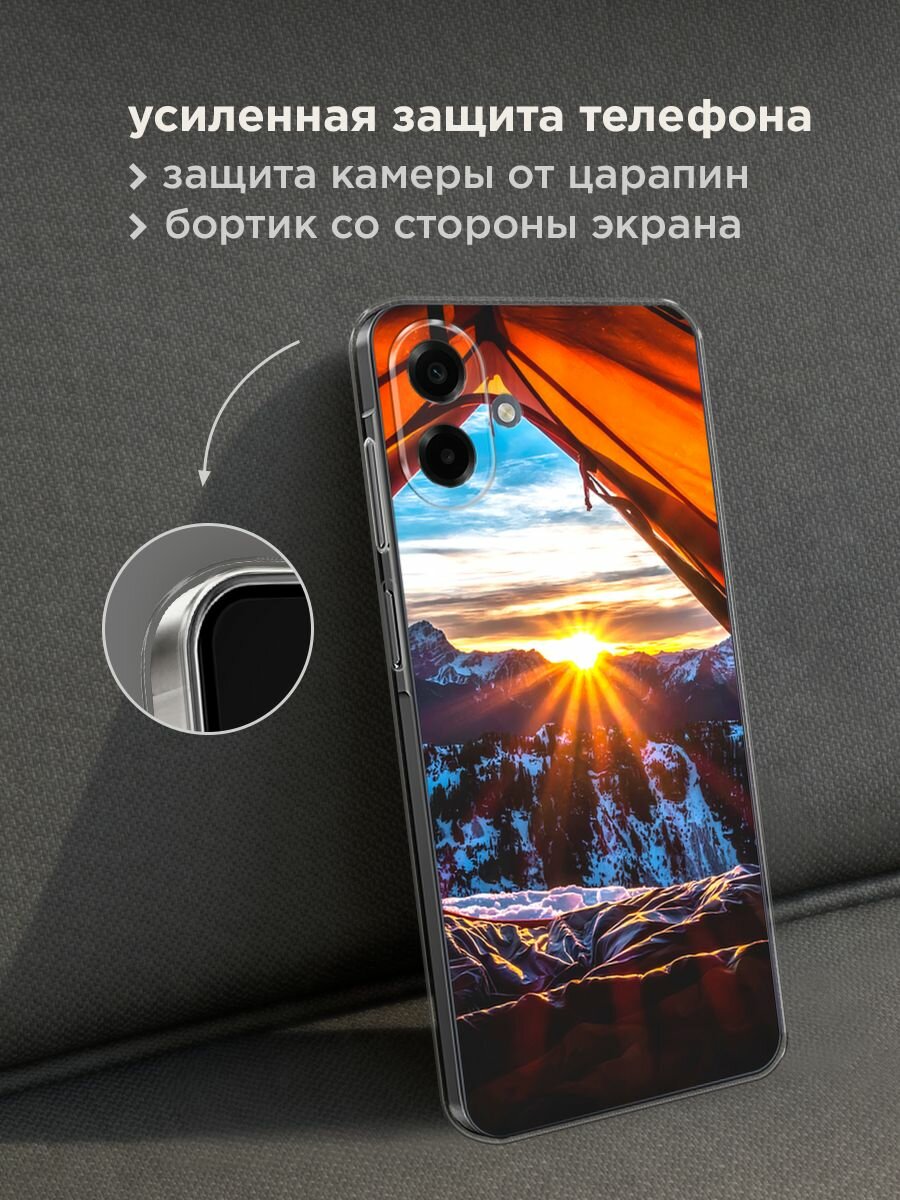 Чехол на Samsung Galaxy A07 / Самсунг А07 с принтом "Горы 7" — фото 1