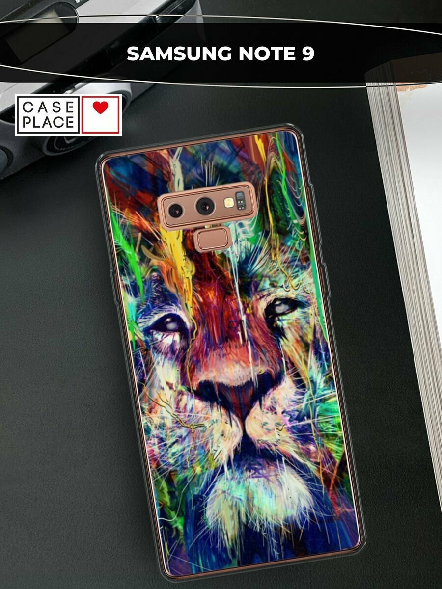 Чехол на Samsung Galaxy Note 9 / Самсунг Галакси Нот 9 с принтом "Лев арт 6"