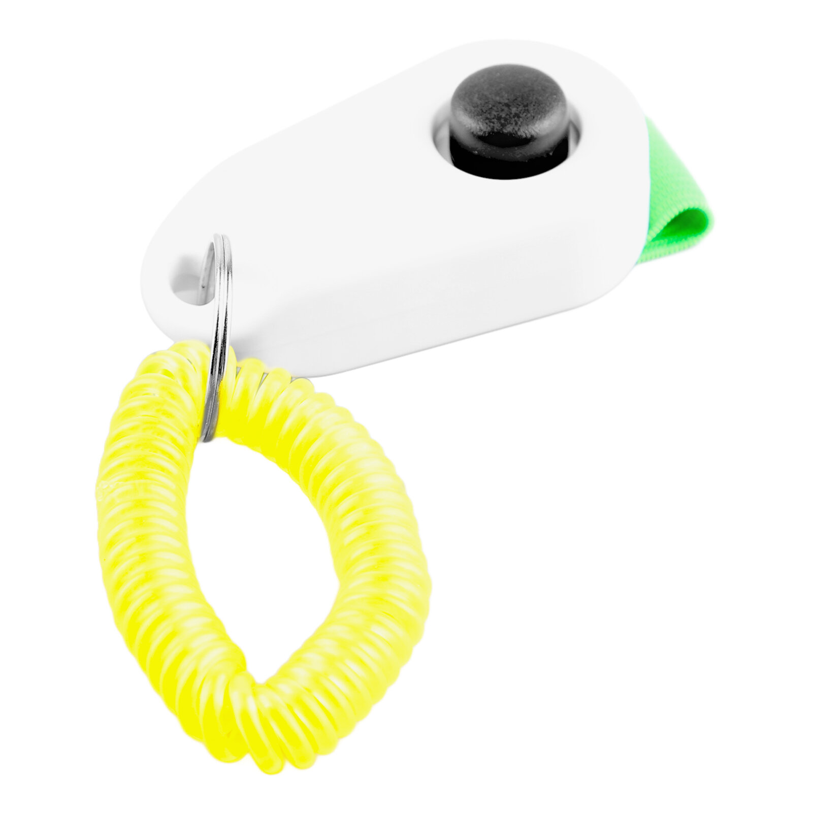 Кликер для дрессировки собак, интерактивный скрипучий удобный универсальный тренировочный кликер для собак, кошек, белый