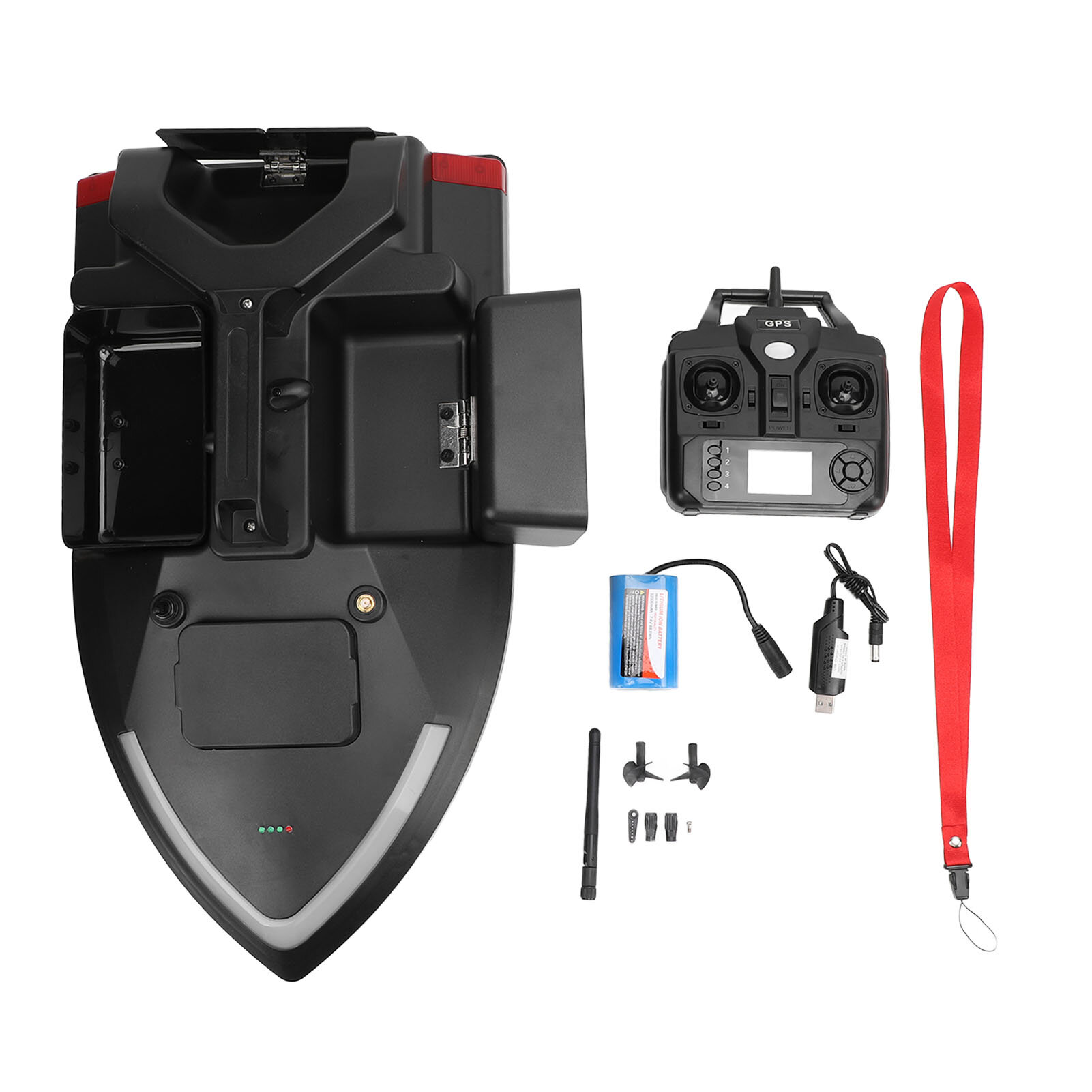 Радиоуправляемый рыболовный кораблик для приманки, 500 м, дистанционное управление, 40 точек GPS-позиционирования, автовозврат, высокоскоростной кораблик для приманки