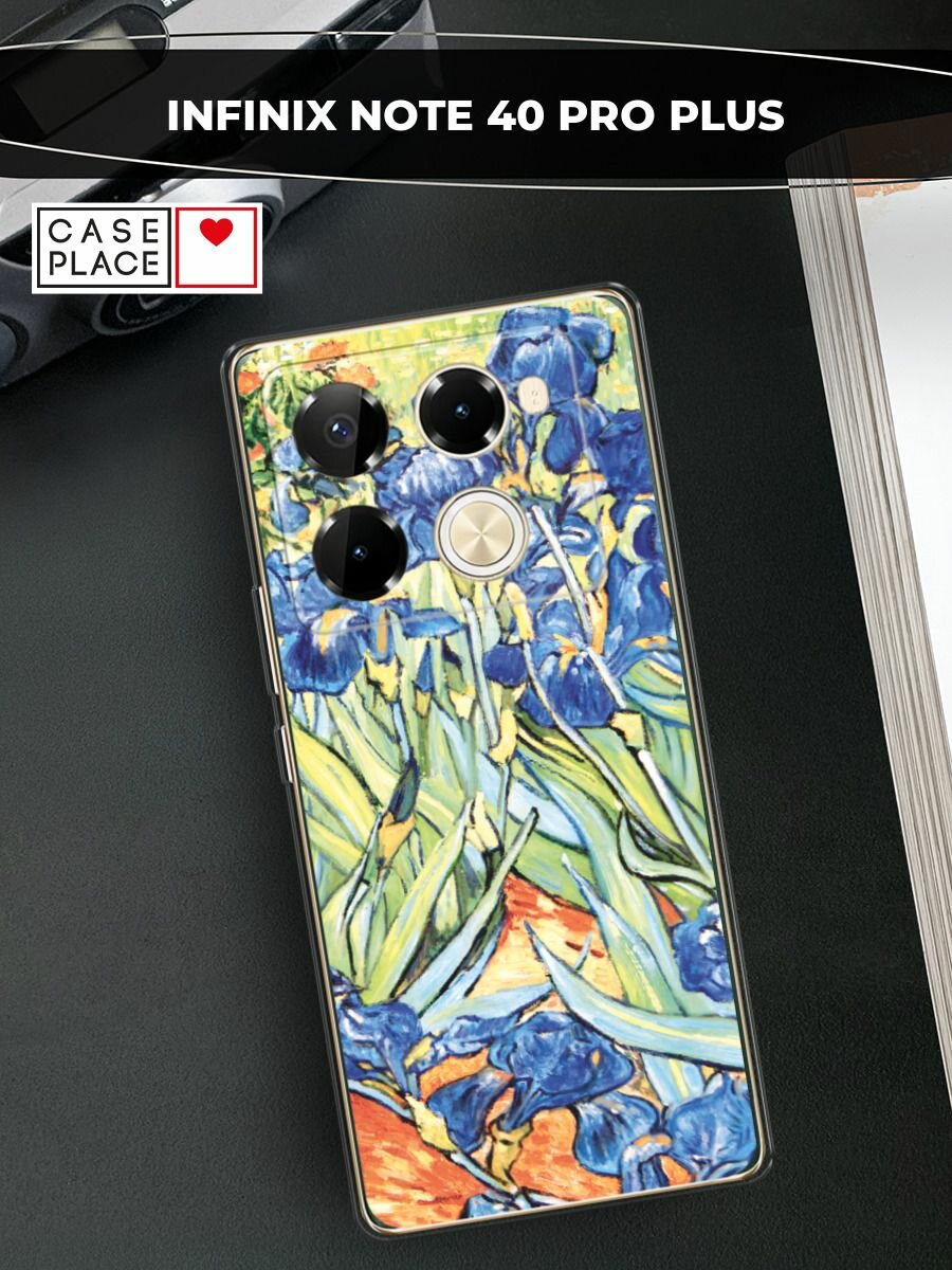 Чехол на Infinix Note 40 Pro Plus / Инфиникс Нот 40 Про Плюс с принтом "Ирисы Ван Гог"