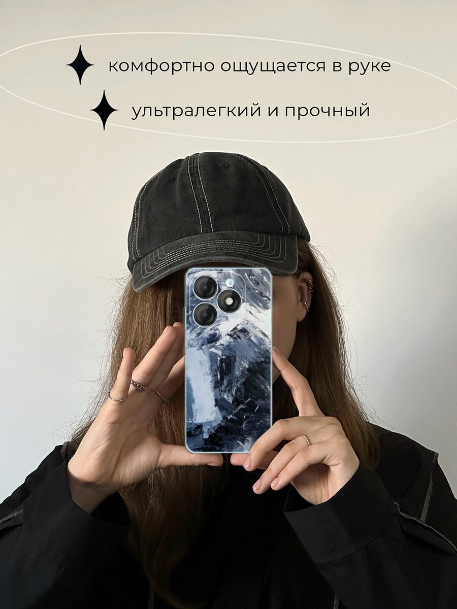Чехол на Itel P55 / Ител Р55 с принтом "Абстракция живопись" — фото 1