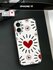 Чехол на Apple iPhone 17 / Айфон 17 с принтом "Бордовые сердца паттерн"