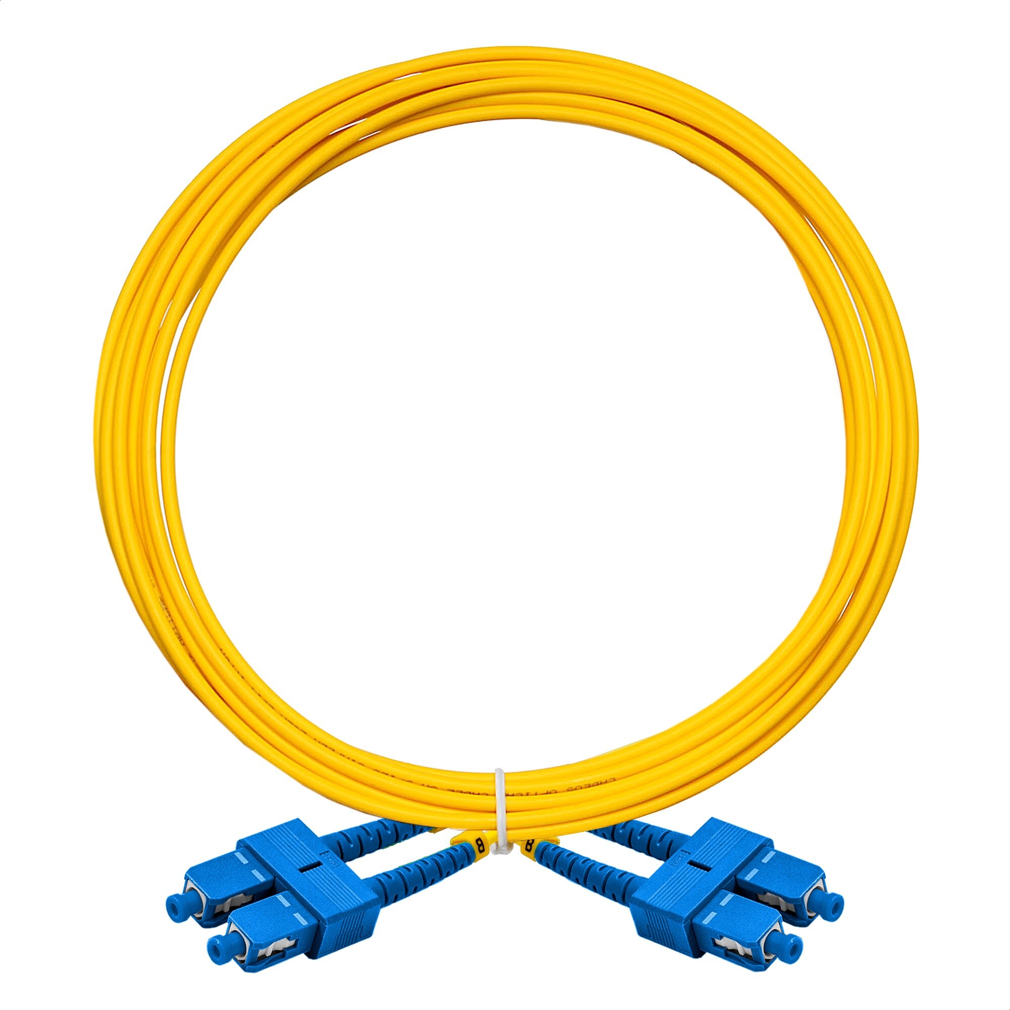 Патч-корд волоконно-оптический ExeGate FC-D-9-SC-SC-3M-LSZH (Шнур во SM 9/125 (OS2/G.652. D), SC/UPC-SC/UPC, Duplex, LSZH, 3м) EX297931RUS