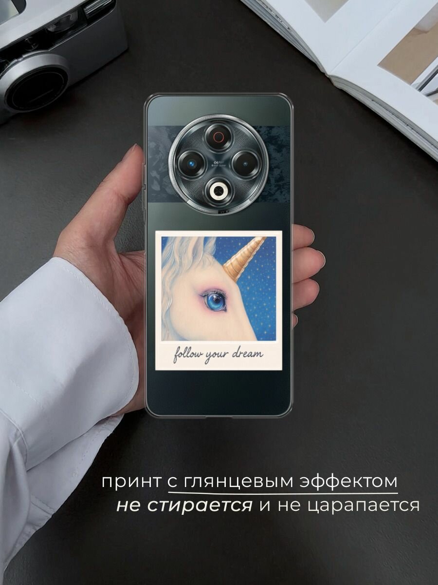Чехол на Tecno Spark 30 / Текно Спарк 30 с принтом "Глаз единорога" — фото 1
