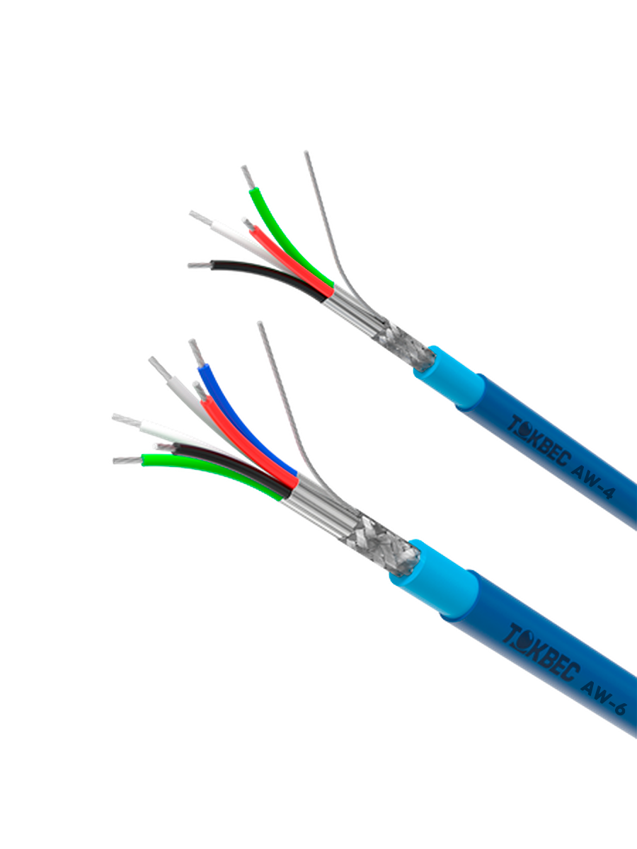 Тензометрический Кабель AW-6, 5 метров, медный, сечение 0.21мм2