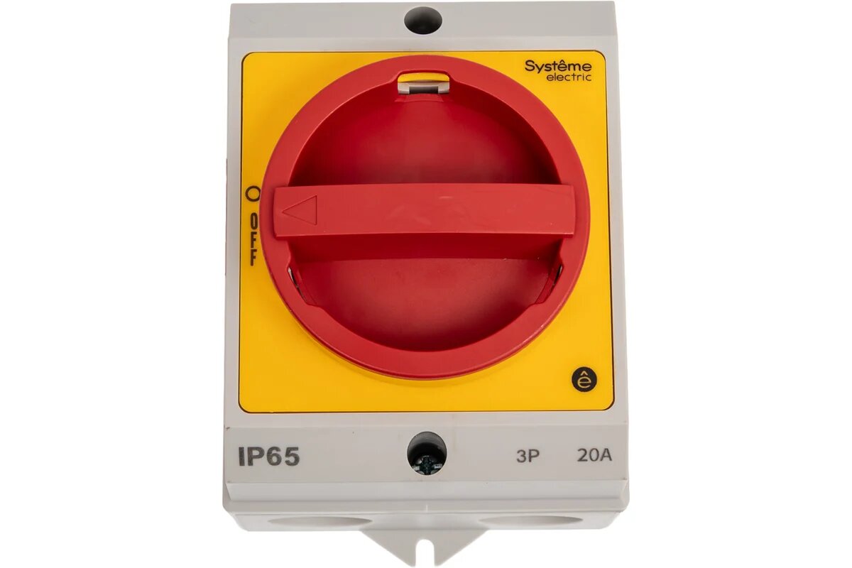 Systeme Electric Аварийный выключатель-разъединитель 3P 20A IP65 закрытого типа MSD20311R