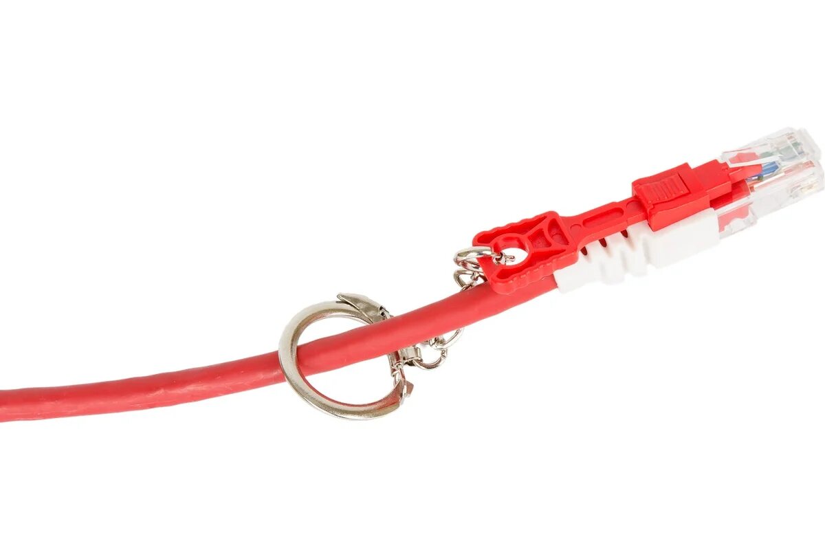 NIKOMAX U/UTP 4 пары шнур с замком, красный, 3 м, RJ-45 совместимый NMC-PC4UE55B-030-CS-RD