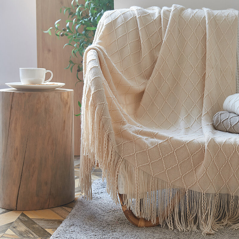 Одеяла Плед Трикотаж Постельное белье диван одеяло Чехлы на одеяло вязание