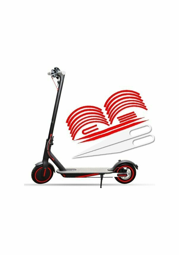 Водонепроницаемая предупреждающая светоотражающая наклейка для самоката Xiaomi Mijia M365/1s/pro/pro2. Доставка случайных цветов.