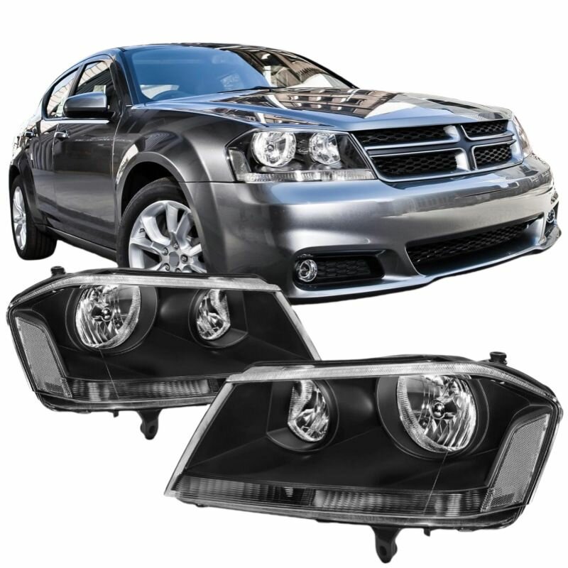 Передние фары для Dodge Avenger 2008-2014 модельного года