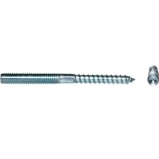 Шуруп-шпилька, середина шестигранник, цинк М10х 80 уп. - 2 шт. SteelRex