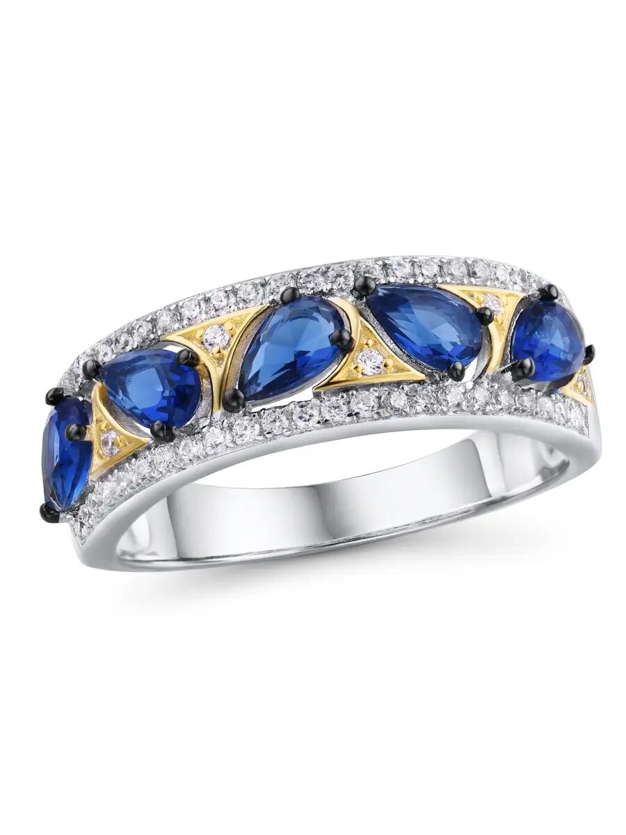 Кольцо дорожка, серебро, 925 проба, фианит