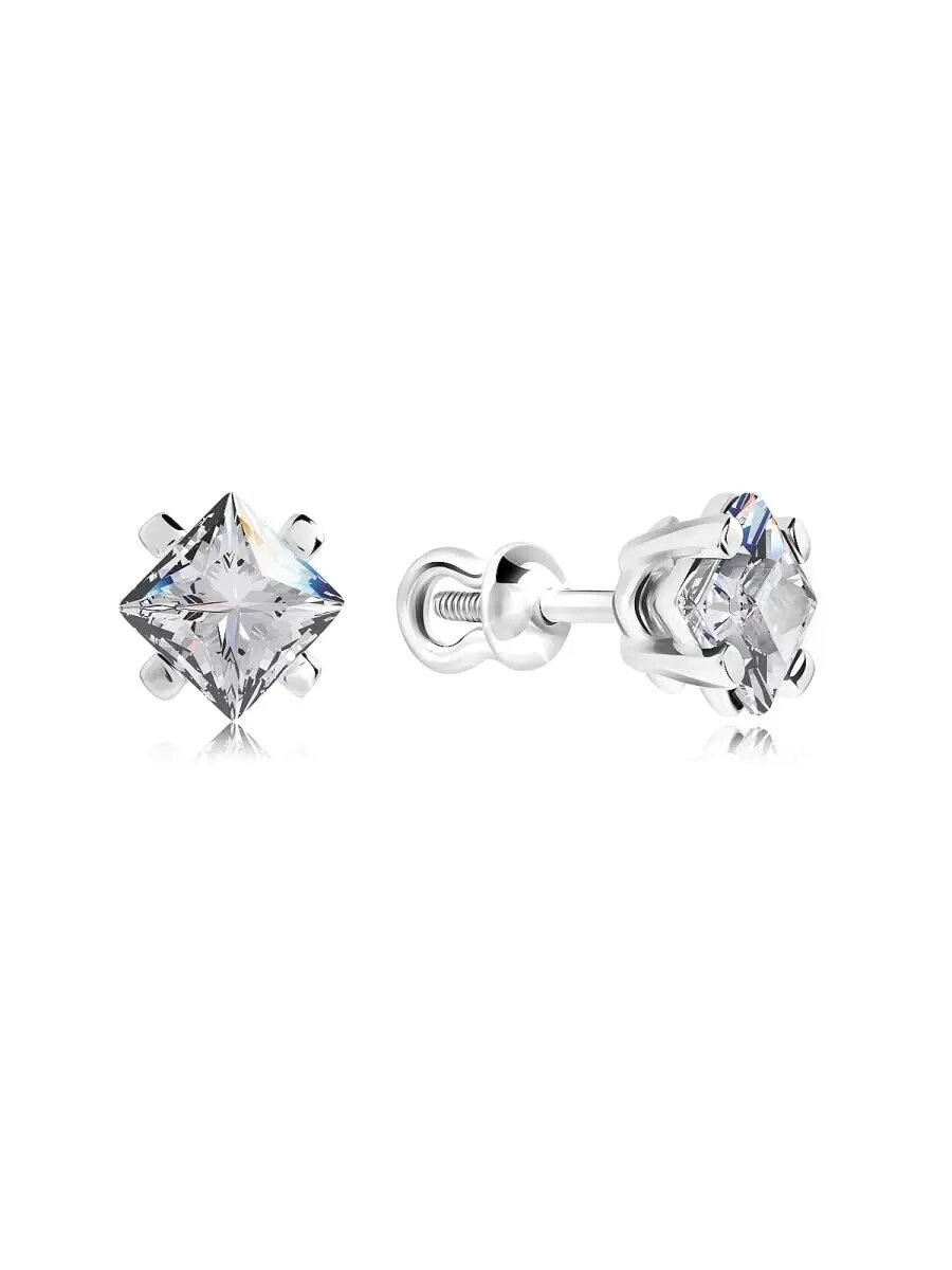 Серьги пусеты, серебро, 925 проба