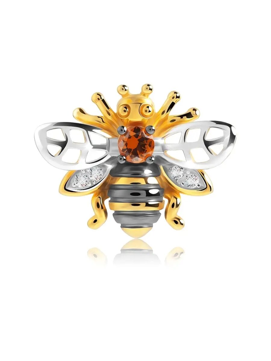 Подвеска VALTERA, серебро, 925 проба, фианит