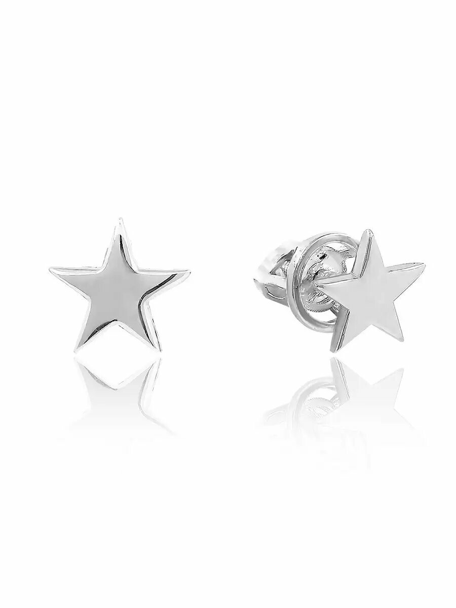 Серьги пусеты, серебро, 925 проба