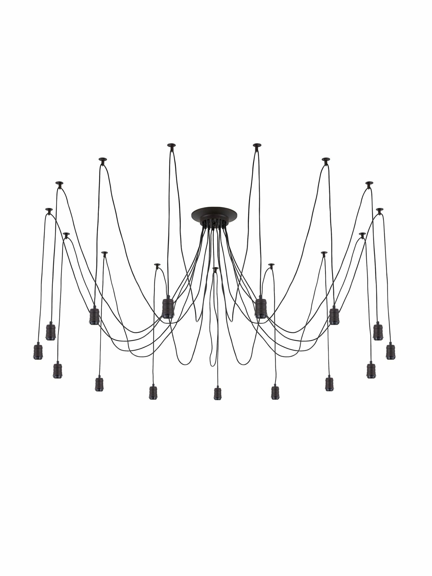 Потолочная люстра Citilux Эдисон CL451152, лофт стиль, металлическая, 15 ламп Е27, паук