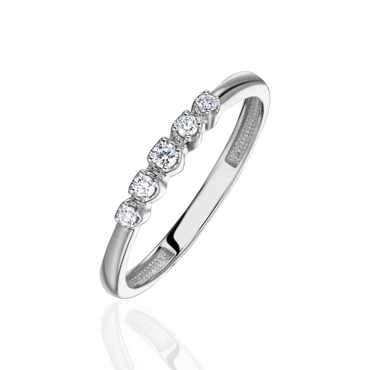 Кольцо, белое золото, 585 проба, бриллиант