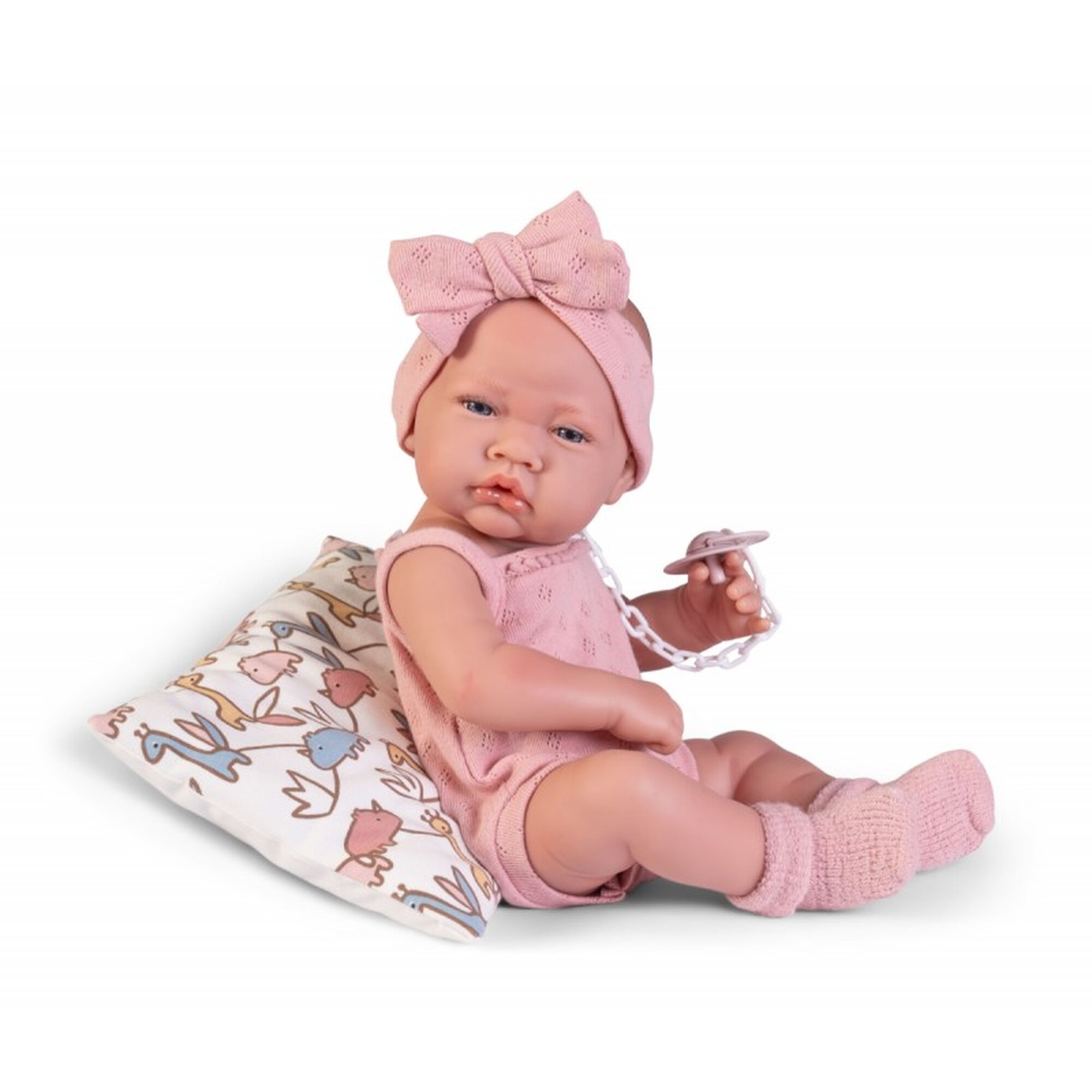 Кукла Antonio Juan Baby Gabriela 50410, виниловая, 42 см, с подушкой, от 3 лет