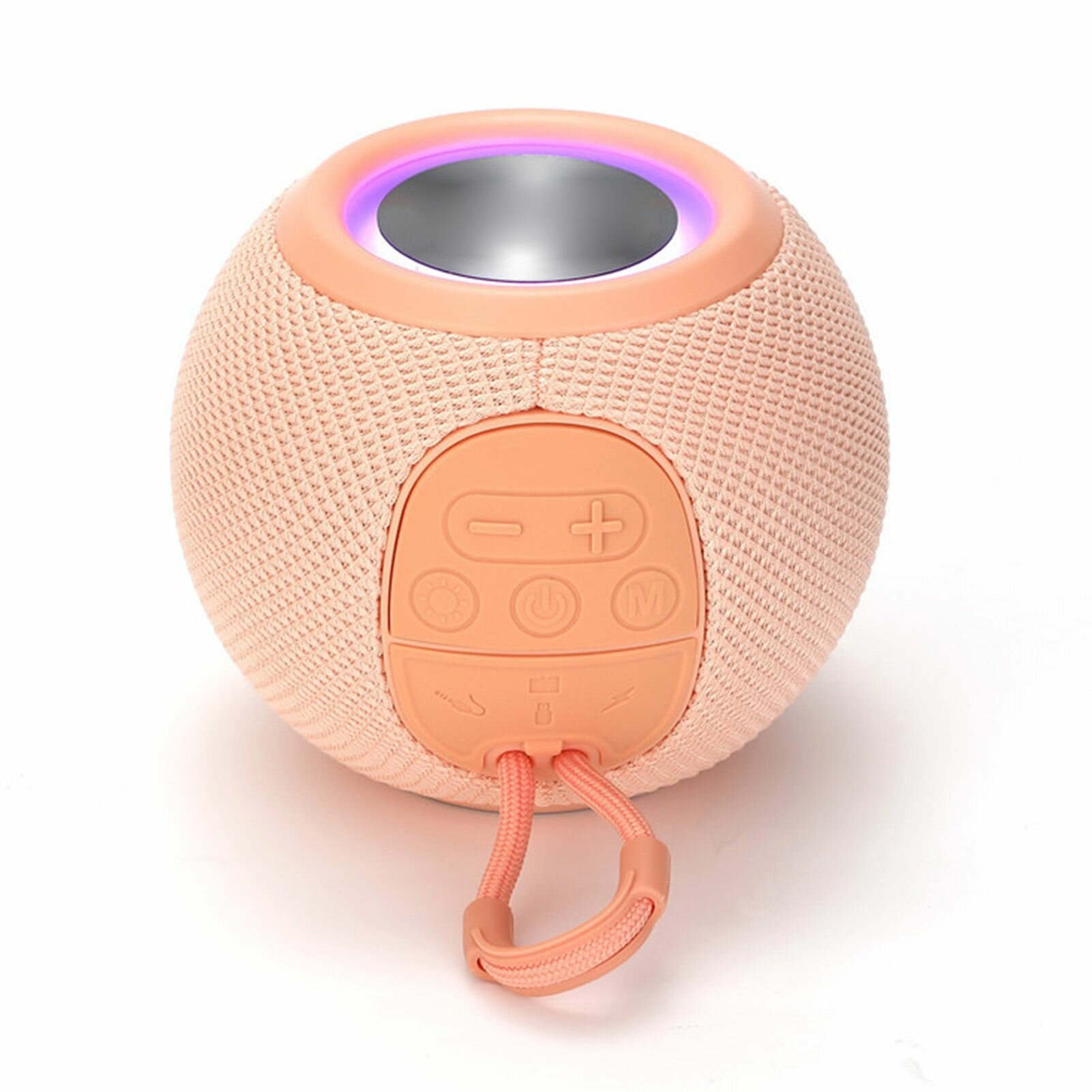 Маленькая Bluetooth-колонка, стильная, с поддержкой карт, розовая