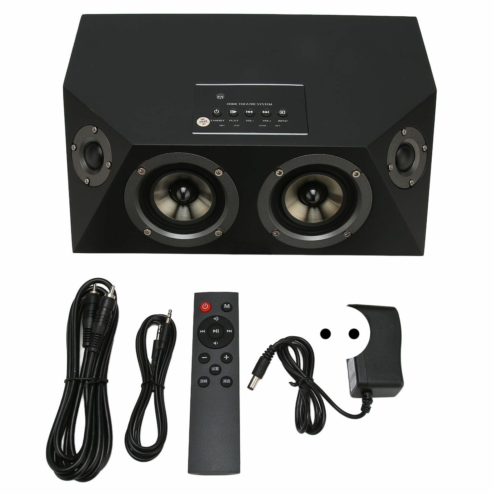 Настольная Bluetooth-колонка Hi-Fi для ПК/ТВ, черная, EU
