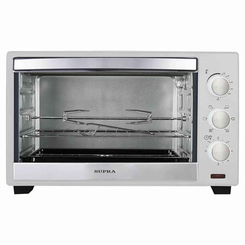 Мини-печь SUPRA MTS-3505, серебристая, 35 л, механическое управление, таймер