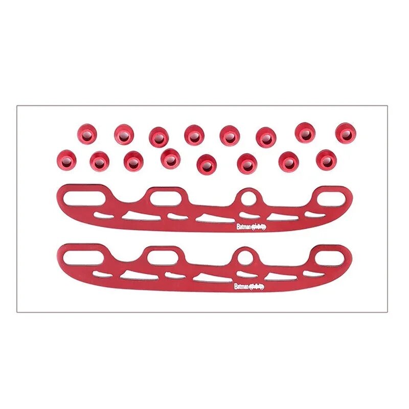 Толстые туфли для роликовых коньков из нержавеющей стали, сменные лезвия для хоккейного ножа для детей и взрослых, аксессуары для коньков Красный, Red EUR 38-46