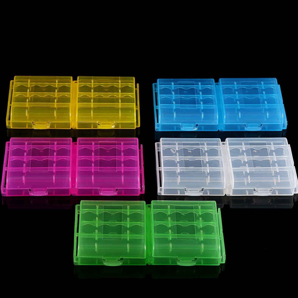 Holder Storage Box Battery Case Hard Plastic Multifunctional for AA AAA Travel Camping