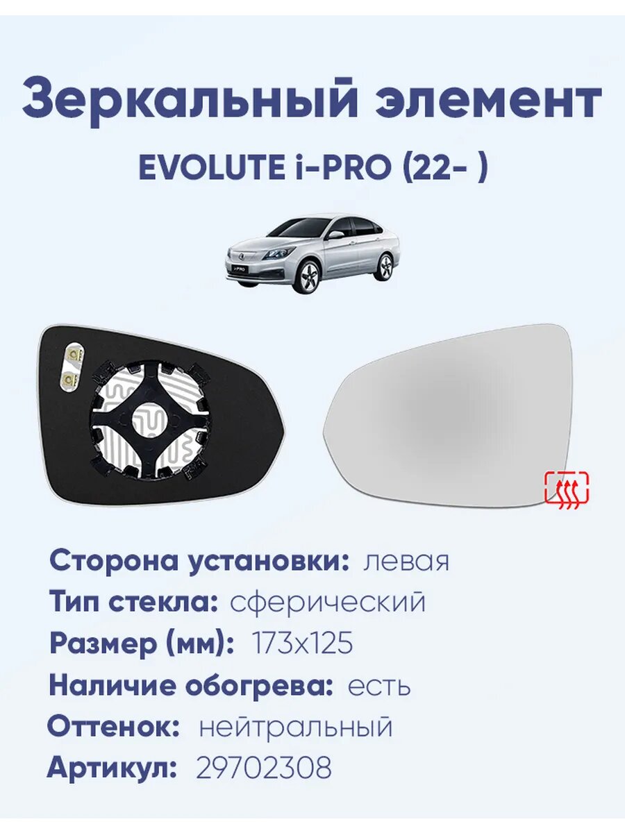 Зеркальный элемент левый EVOLUTE i-PRO (22- )A29702308