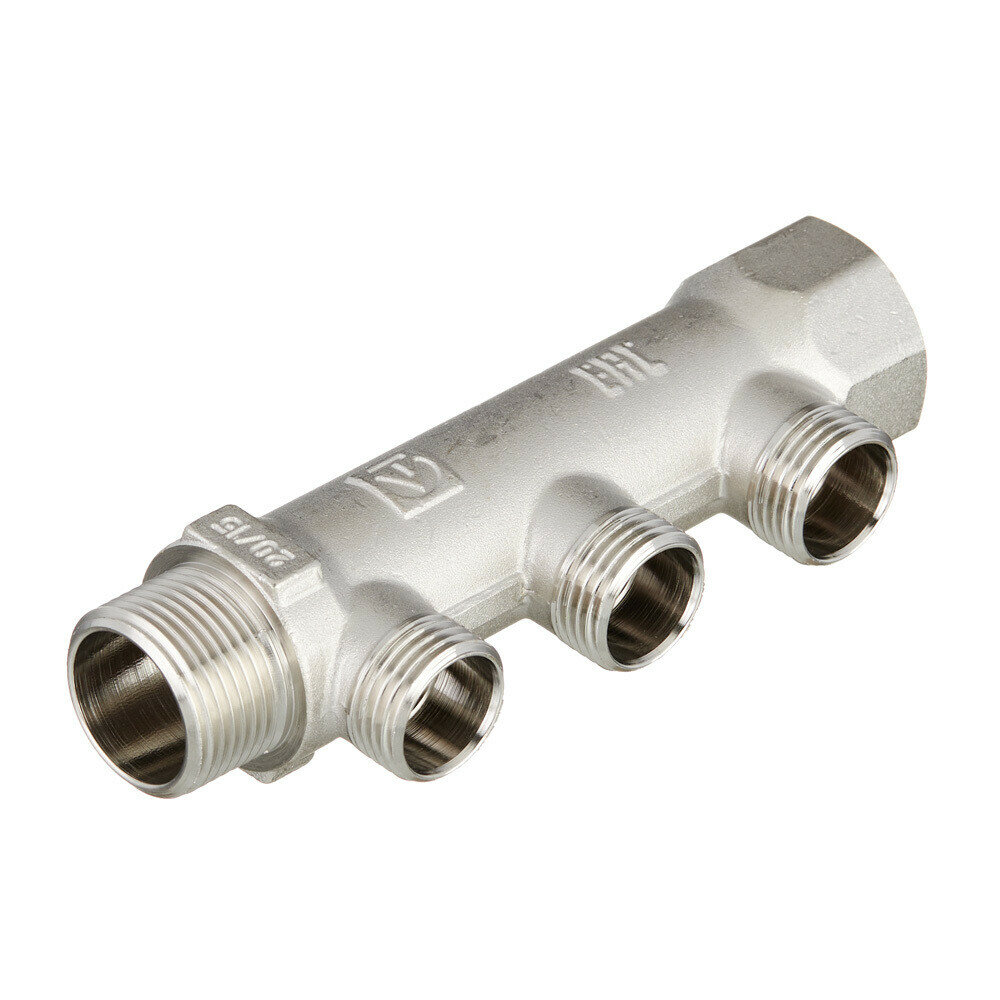 Коллектор Valtec 3/4 ВР(г) х 3 выхода 1/2 НР(ш) х 3/4 НР(ш) (VTc.500. N.0503)
