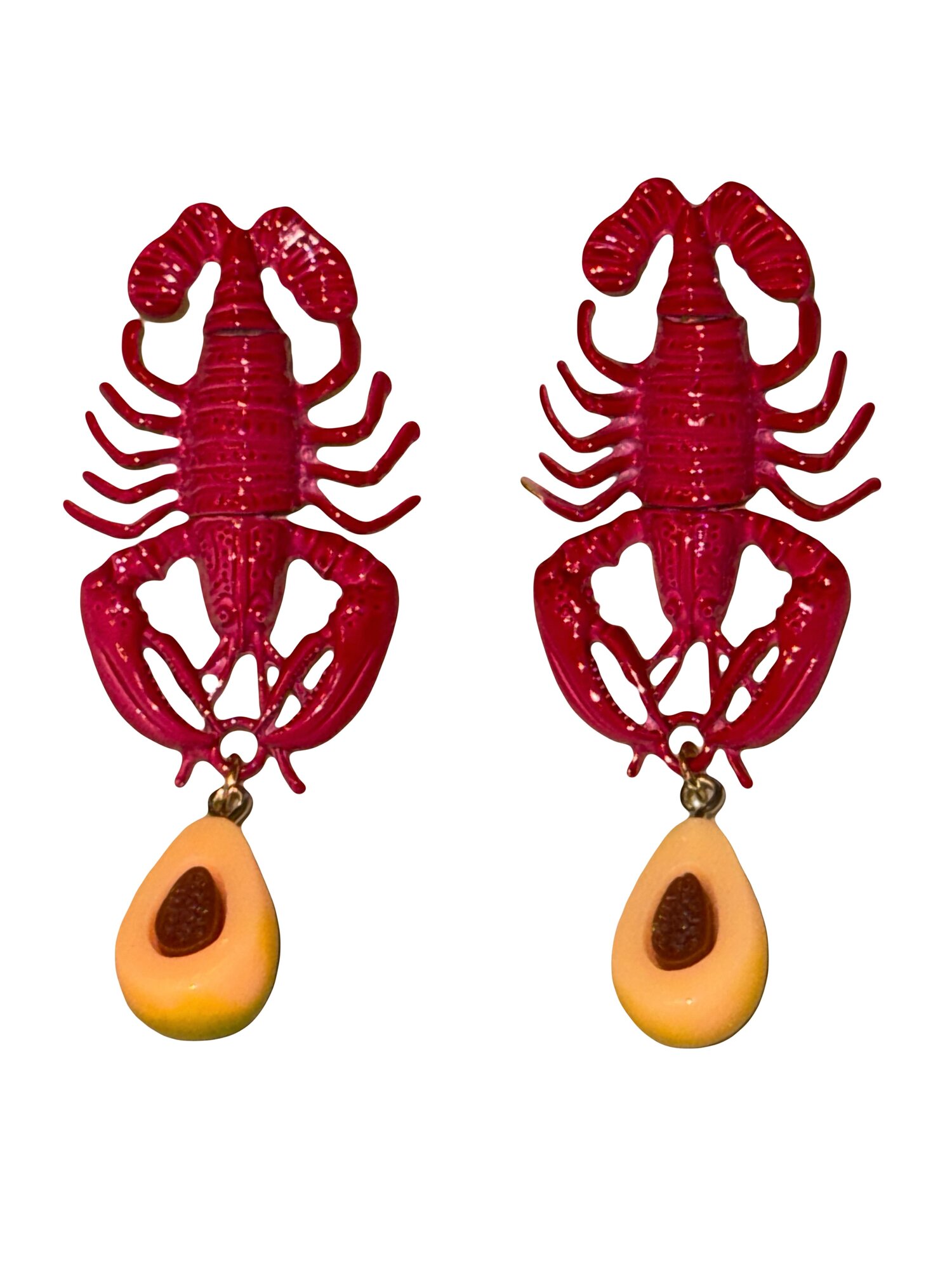 Серьги Zara, размер 6 мм, зеленый, розовый, желтый — фото 1