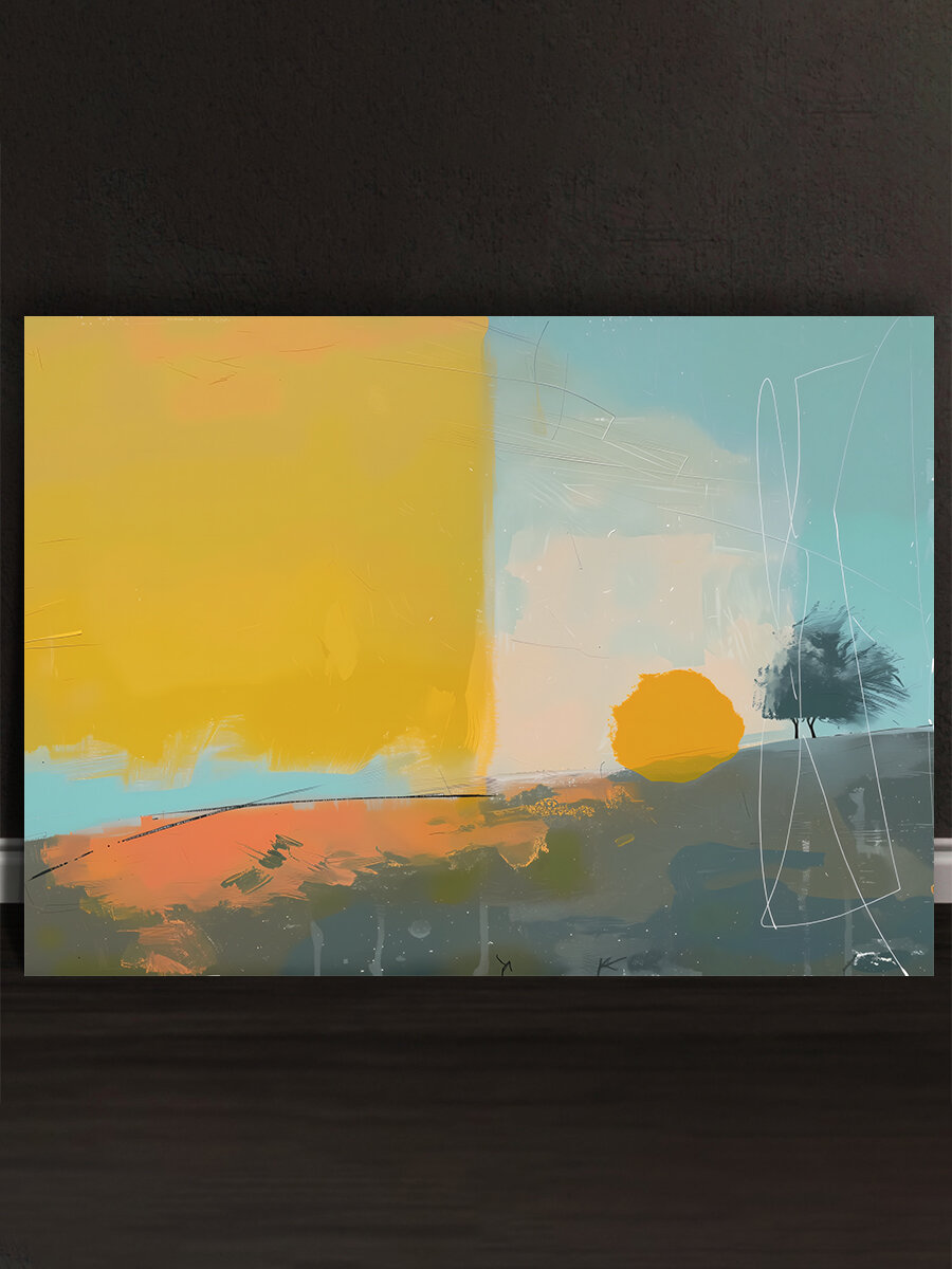 Картина на холсте - "Абстракция, модерн, масло, живопись" , 30х40 см.