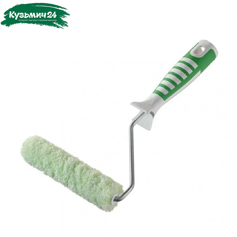 Мини-валик малярный Акор Профи 514 30 110 для работ по дереву, ролик 110 мм, ворс микрофибра