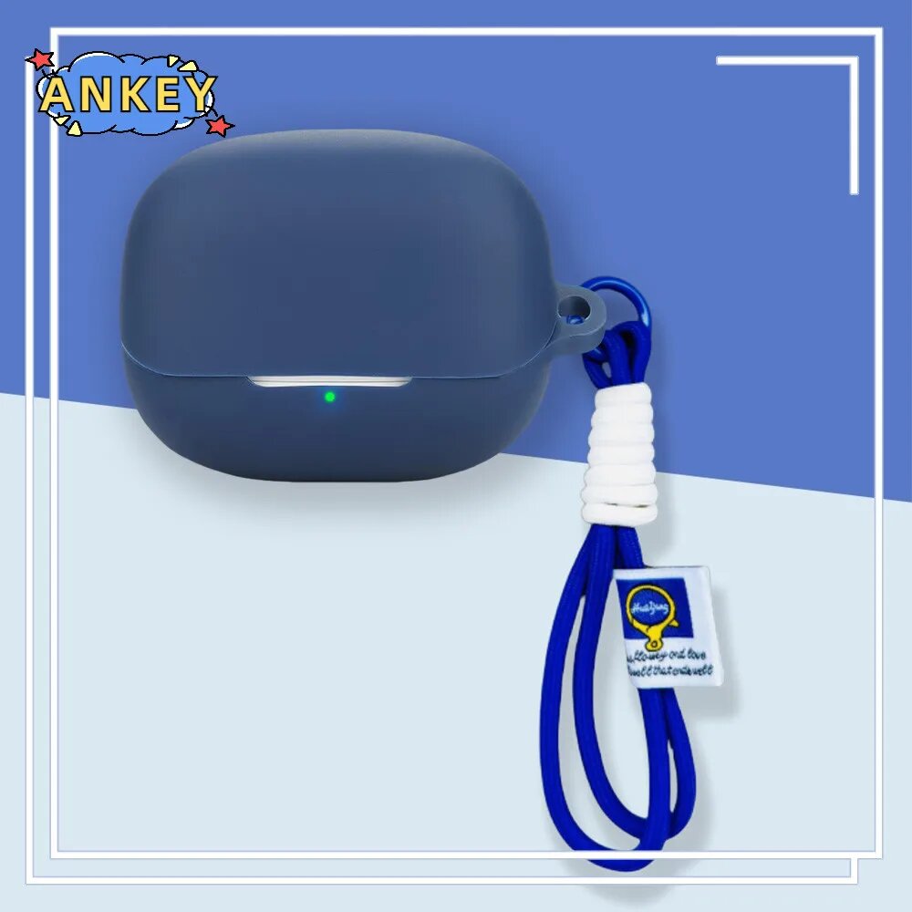 Чехол Baseus Bass BP1 Pro ANC EP10 Pro силиконовый Blue Lanyard