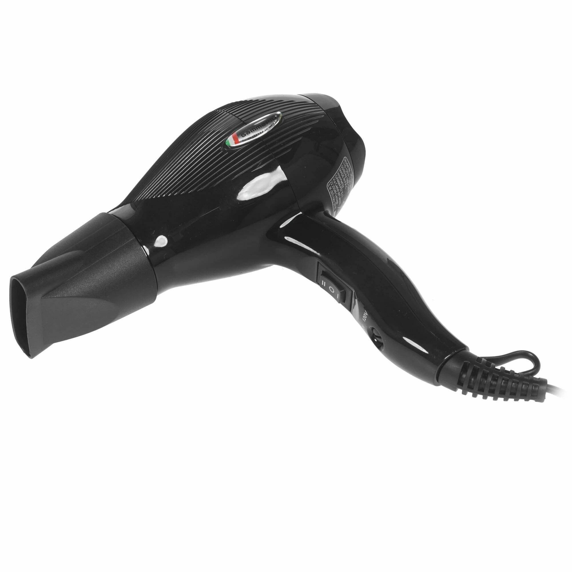 Фен Gamma Piu ETC Mini, дорожный, 1200Вт, ионизация, турмалиновая решетка, черный