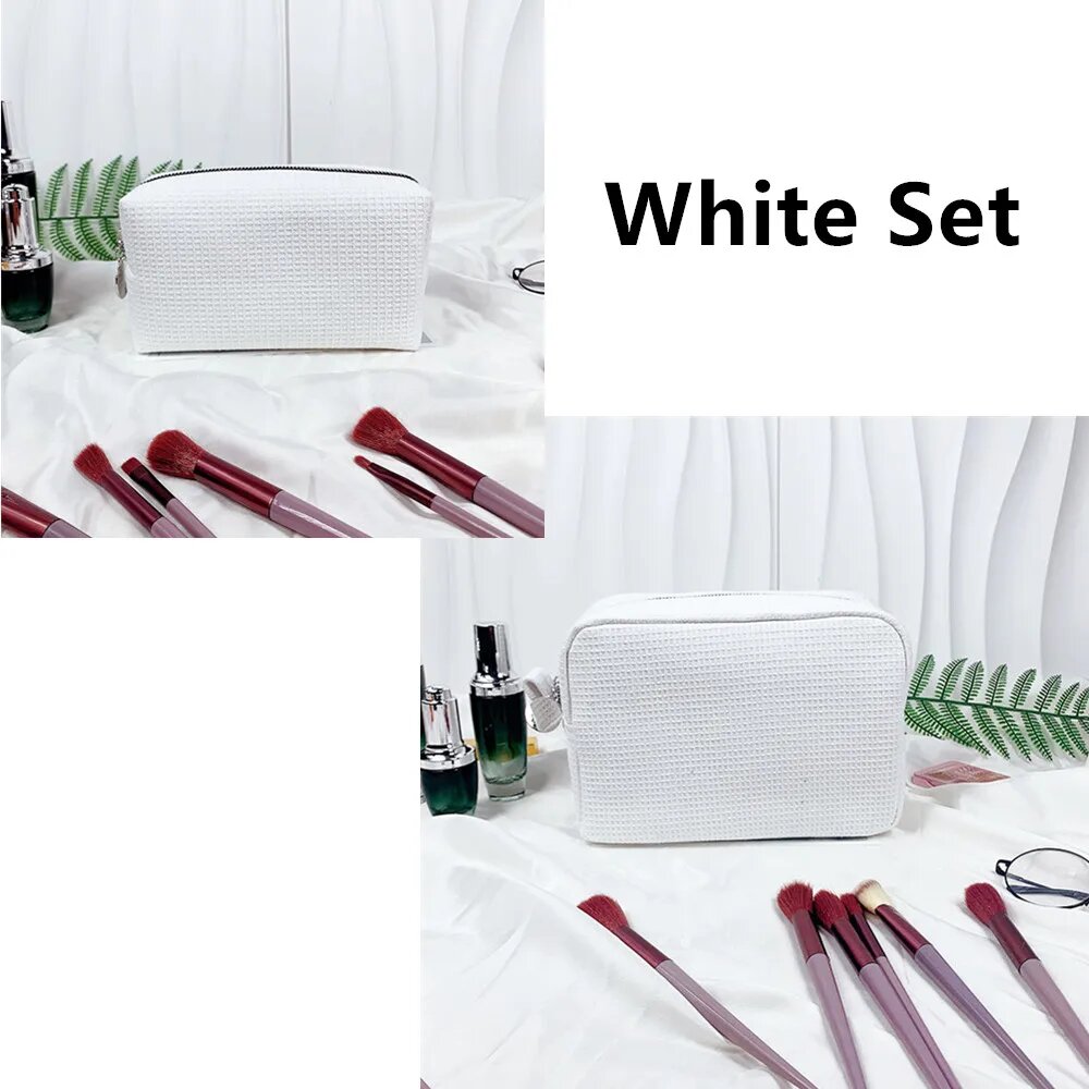 Косметичка вафельная White Set, персонализация имени