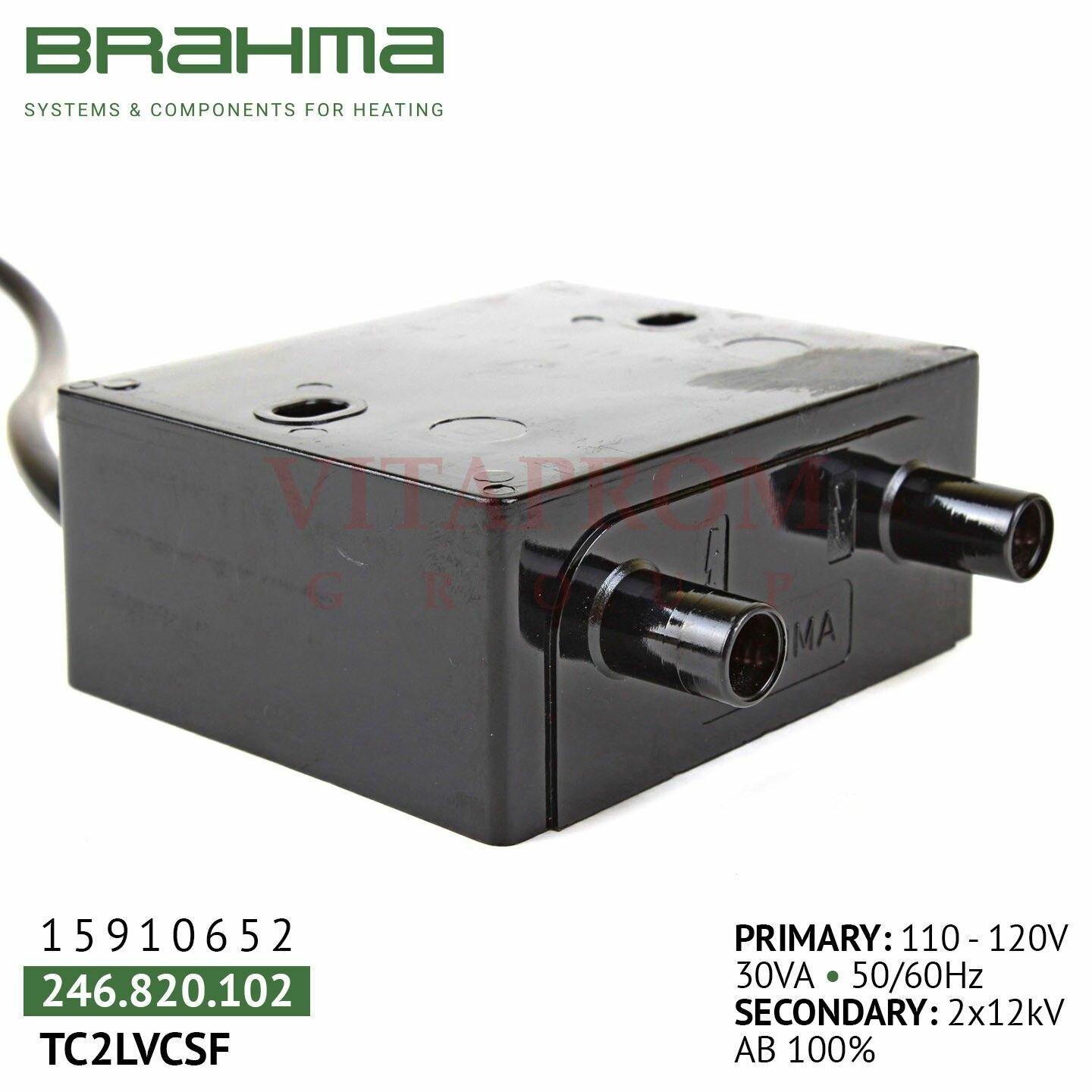 Трансформатор Brahma TC2LVCSF 110-120V, 15910652 — фото 1