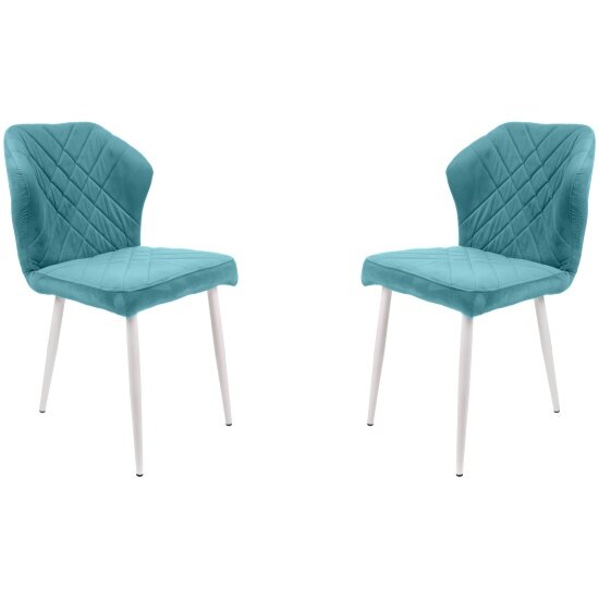 Комплект стульев M-group ницца Классика белый, аквамарин (2 шт)
