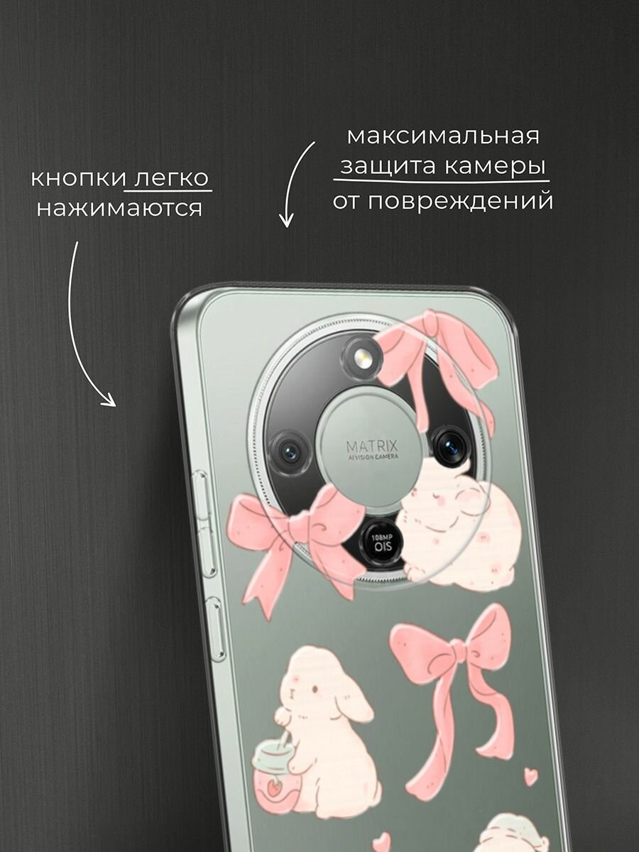 Чехол на Honor X9d / Хонор X9d с принтом Посиделки кролика 2 — фото 1