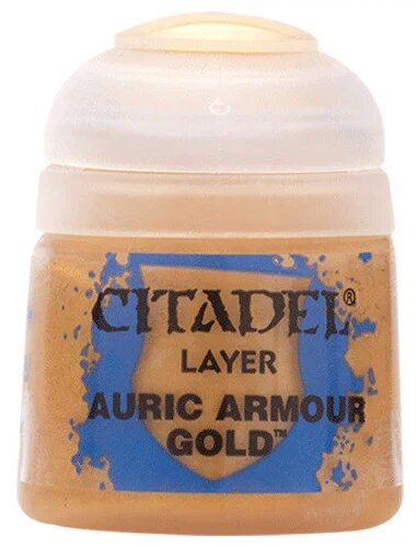 Краска акриловая Citadel "Auric Armour" Gold, для варгейма, 12мл