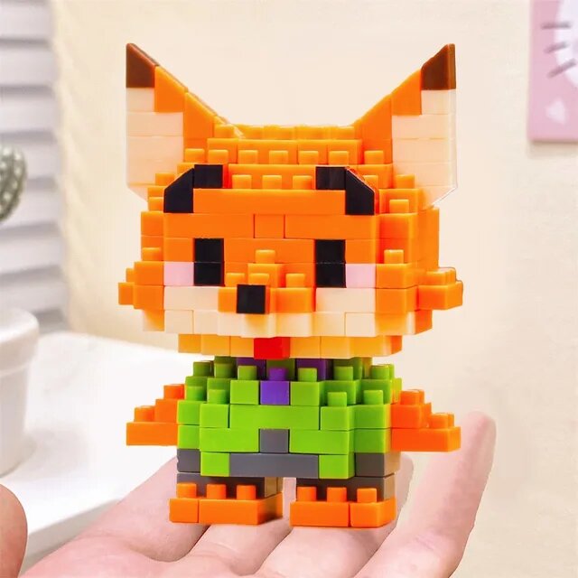 Disney Anime Princess Building Blocks Stitch Mickey Mouse mini Action Toys Фигурки, игрушки, кубики, сборные игрушки, подарки для детей